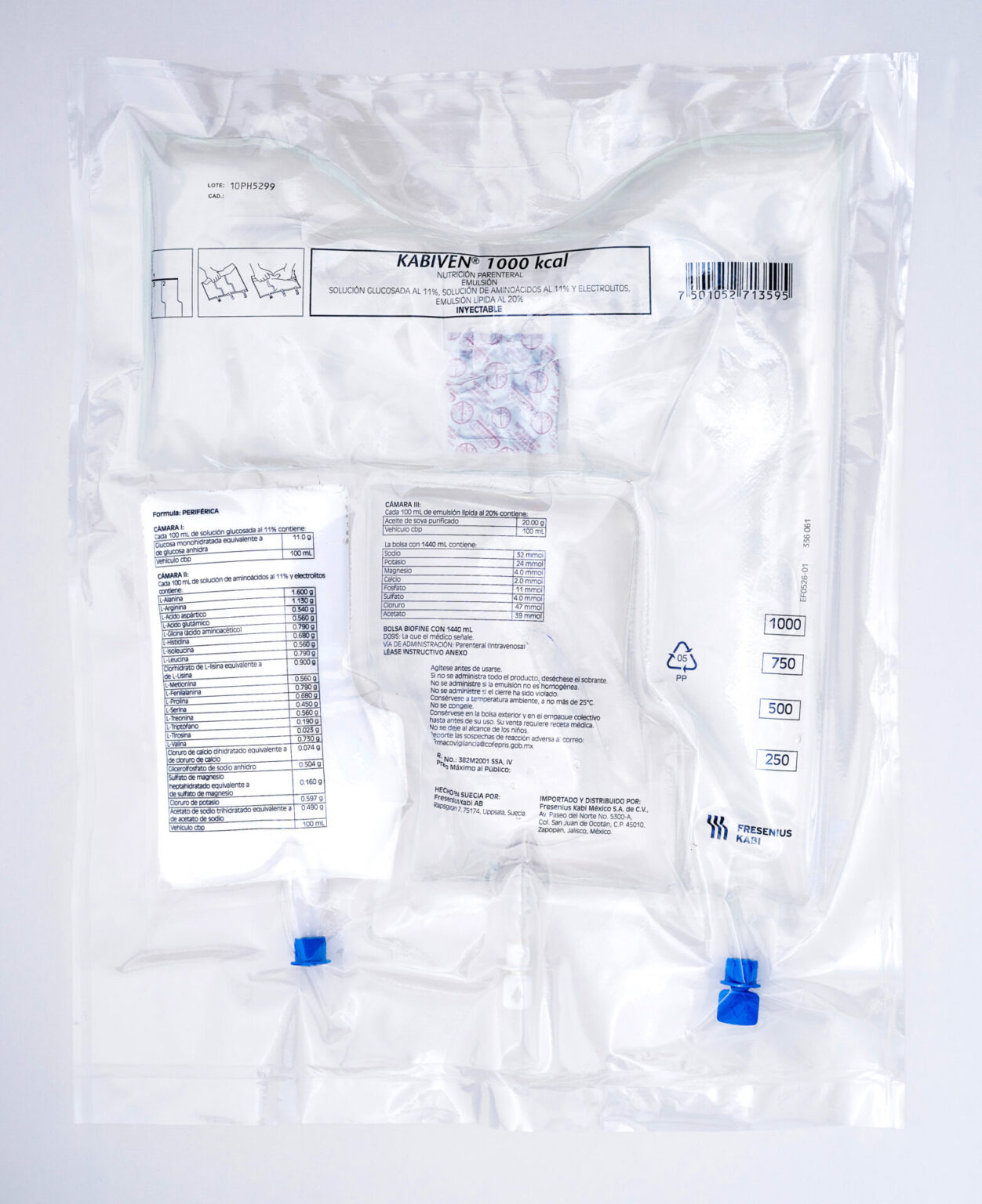 Kabiven Periférico 1000 kcal | Tivasani