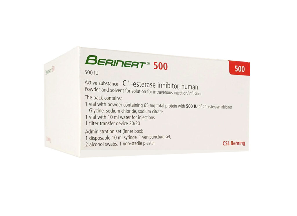 Berinert. Inhibidor de la esterasa C1 humano 500 UI | Tivasani